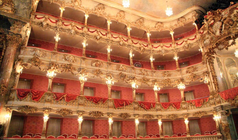 Teatro de la ópera barroco foto de archivo editorial. Imagen de baviera ...