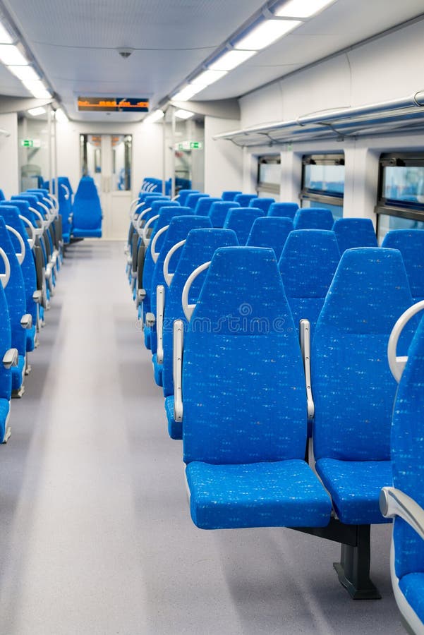Interior High-speed Electric Train in Moscow, Russia Stock Image ...