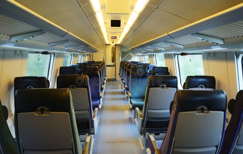 Interior of an High Speed Train Car Stock Photo - Image of rapid, speed ...