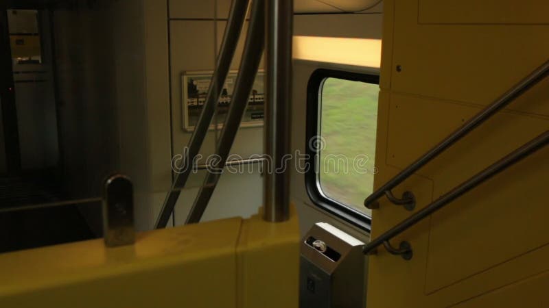 Interior of High Speed Train Stock Video - Video of railway, train ...