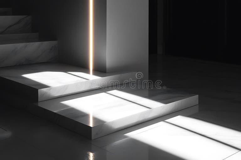 Interior of a High-tech House Featuring Marble Design Stock ...