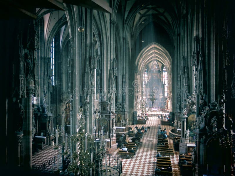 Interior of a Historic Cathedral Editorial Stock Image - Image of ...
