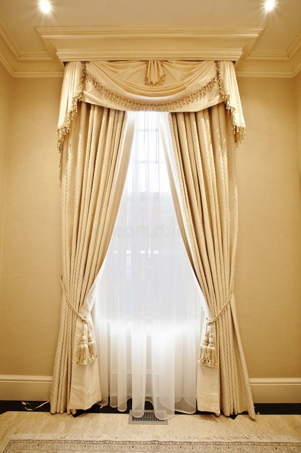 Interior Home: Drapery imagem de stock. Imagem de cortinas - 8877025
