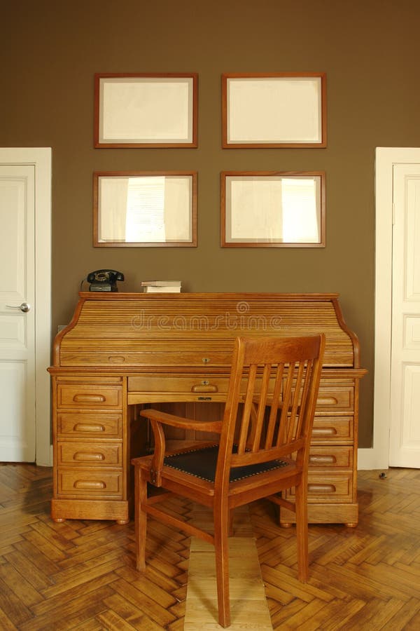 Interior of a Home Office Room Stock Image - Image of office, business ...