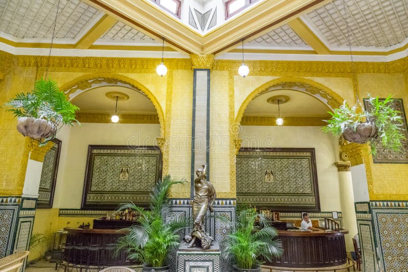 Interior of the Hotel Inglaterra, Havana, Cuba Editorial Stock Image ...