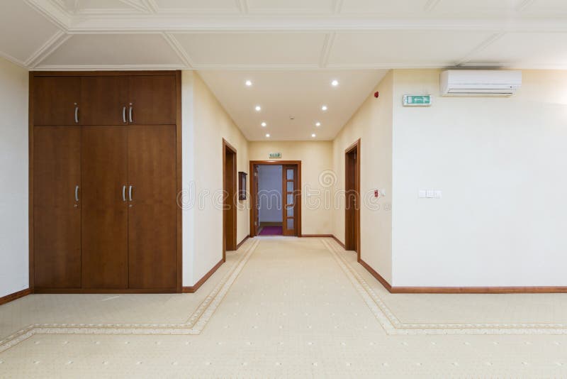 Interior of a Hotel Room Entrance Stock Image - Image of entrance ...