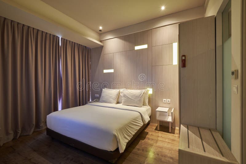 Interior of a Hotel Room, Single Bed Room Executive Class Stock Photo ...