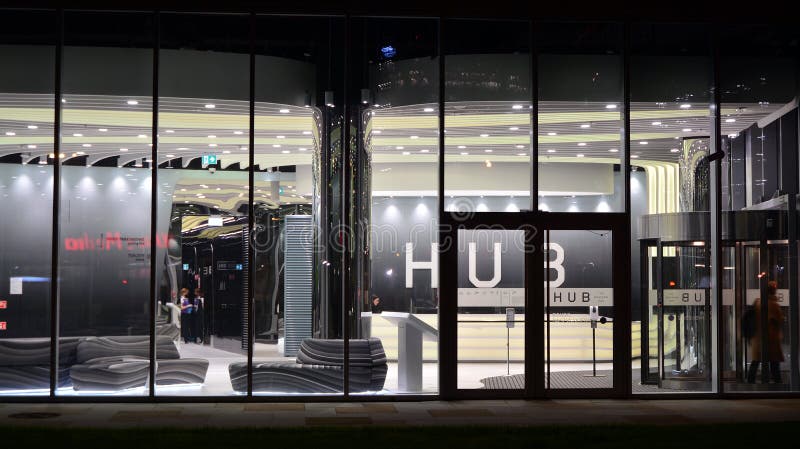 Interior of HUB Office Building. Editorial Stock Photo - Image of ...