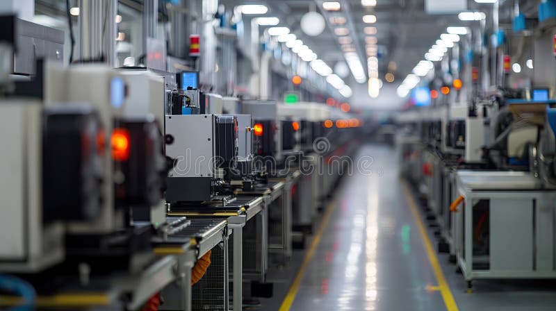 The Huge Factory for the Production of Modern Microchips Stock Photo ...