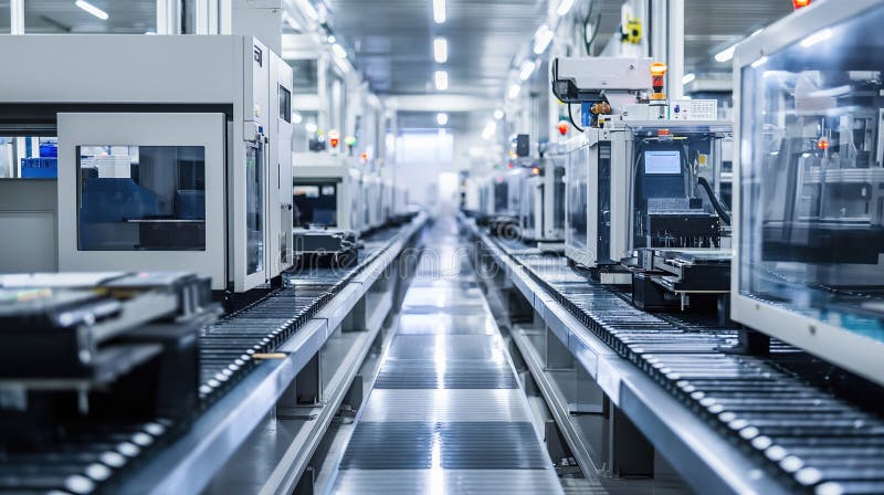 The Huge Factory for the Production of Modern Microchips Stock ...