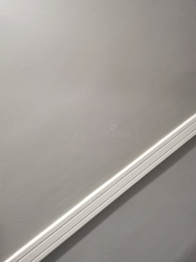 Interior Image of Diagonal White Dado Rail on Painted Wall Stock Image ...