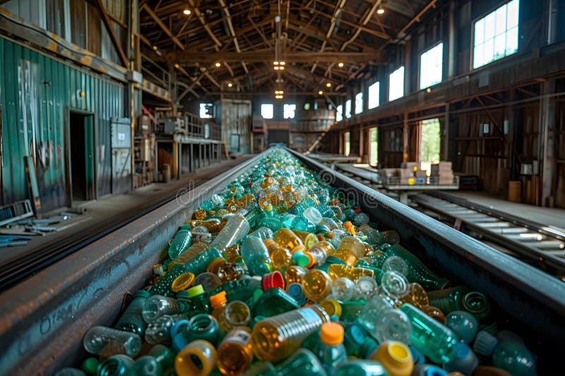 Recycling Facility with Plastic Bottles - Environmental Conservation ...