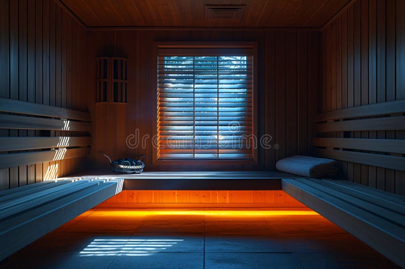Interior of Infrared Sauna and Spa Concept. Stock Image - Image of modern, mood: 306680391