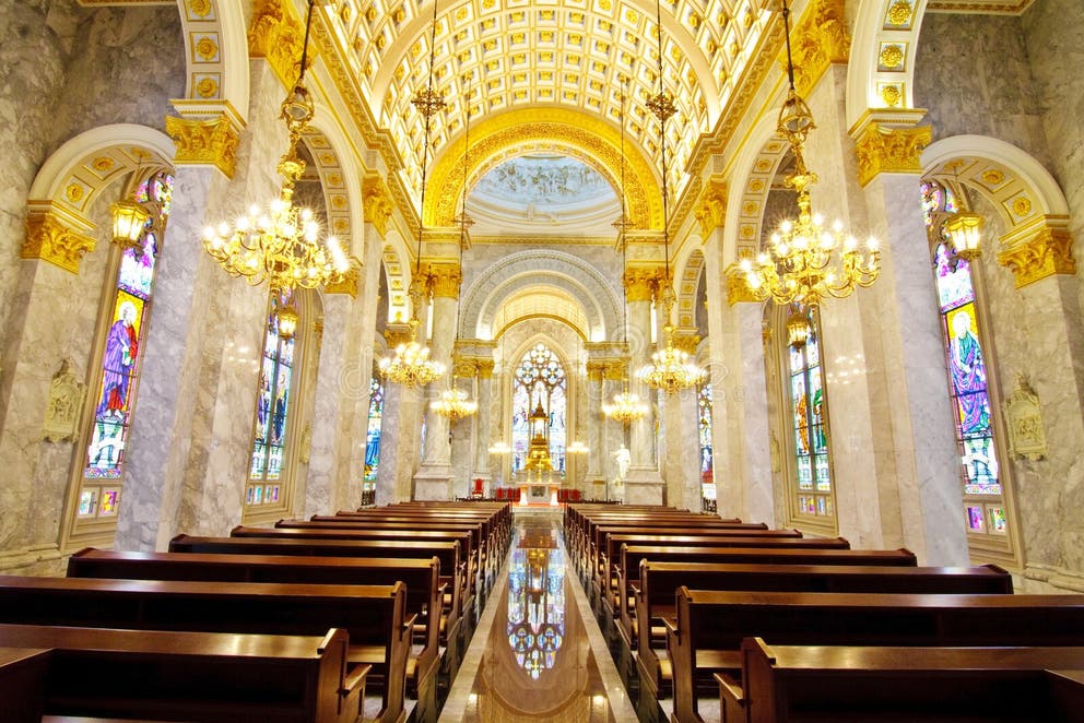 Interior Inside a Catholic Church Editorial Image - Image of marble ...