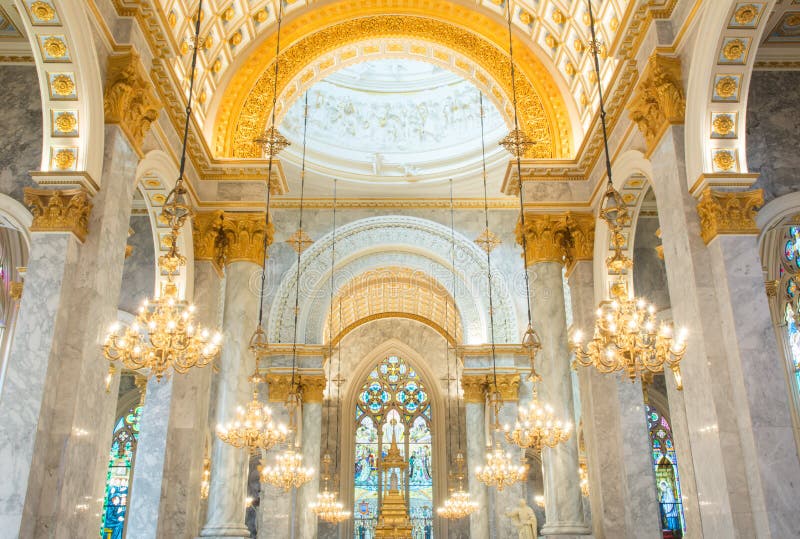 Interior Inside a Catholic Church Editorial Stock Photo - Image of ...