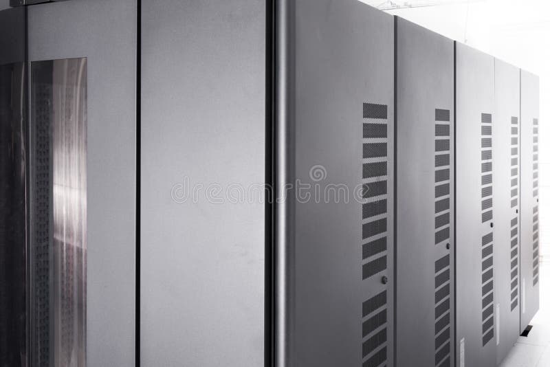 Interior of Internet Provider Data Center Stock Photo - Image of ...