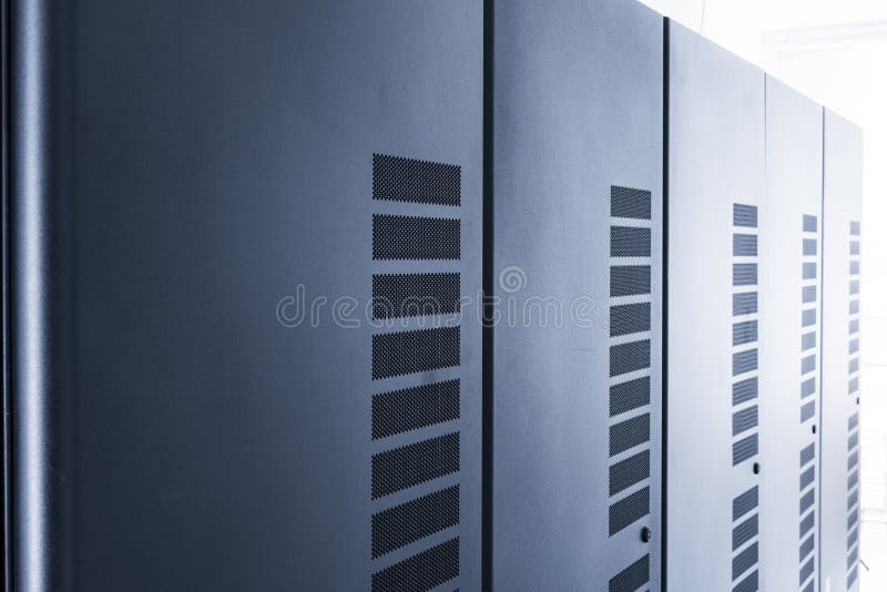 Interior of Internet Provider Data Center Stock Image - Image of ...