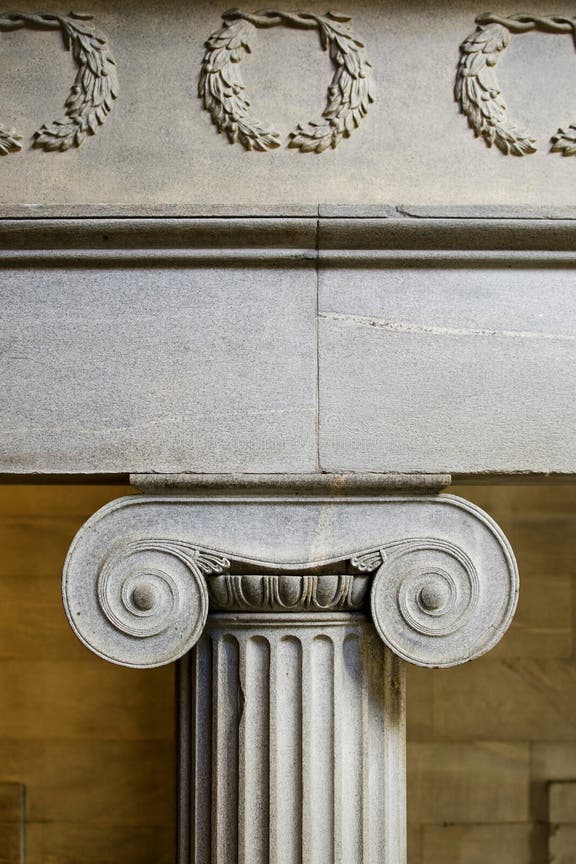 Interior ionic pillar stock photo. Image of architecture - 18618180