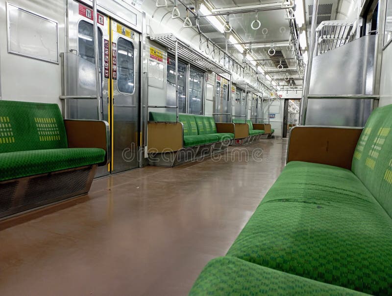 The Interior of the Jakarta - Bogor Commuter Train, the Atmosphere ...