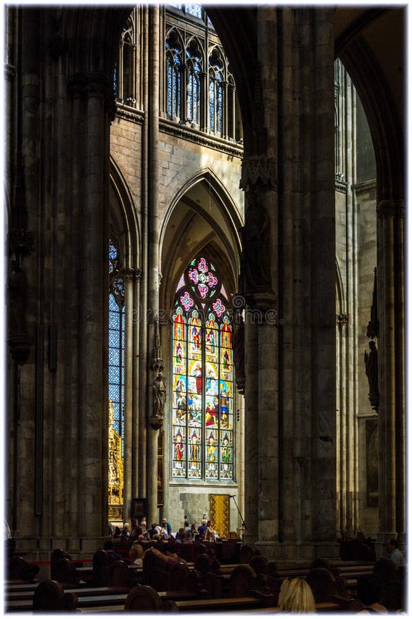 Interior of Keln, Aka Cologne Cathedral Editorial Stock Image - Image ...