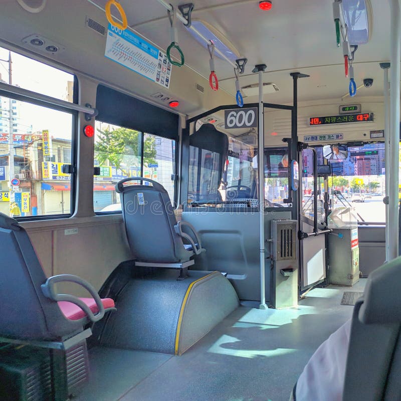The Interior of the Korean Bus Editorial Photo - Image of minibus, room ...