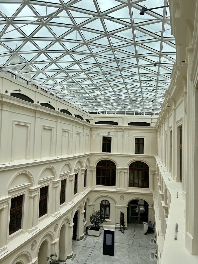 Interior of Krakow National Museum Stock Photo - Image of pattern ...