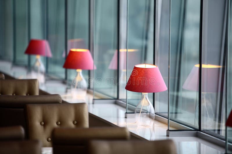 Interior with lamps stock photo. Image of comfort, architecture - 42132486