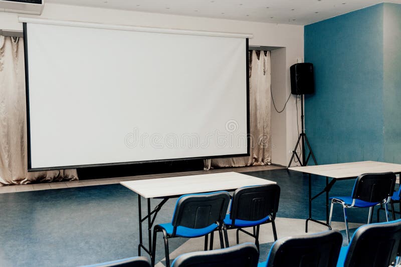 Interior of Large Classroom, Student Class at Institute, Conference ...