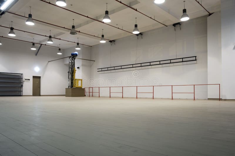 Interior of a Large Empty Space Stock Photo - Image of clean, interior ...