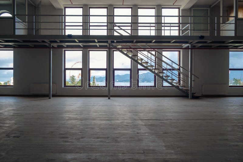 Interior of a Large Emty Room Stock Image - Image of flat, apartment ...