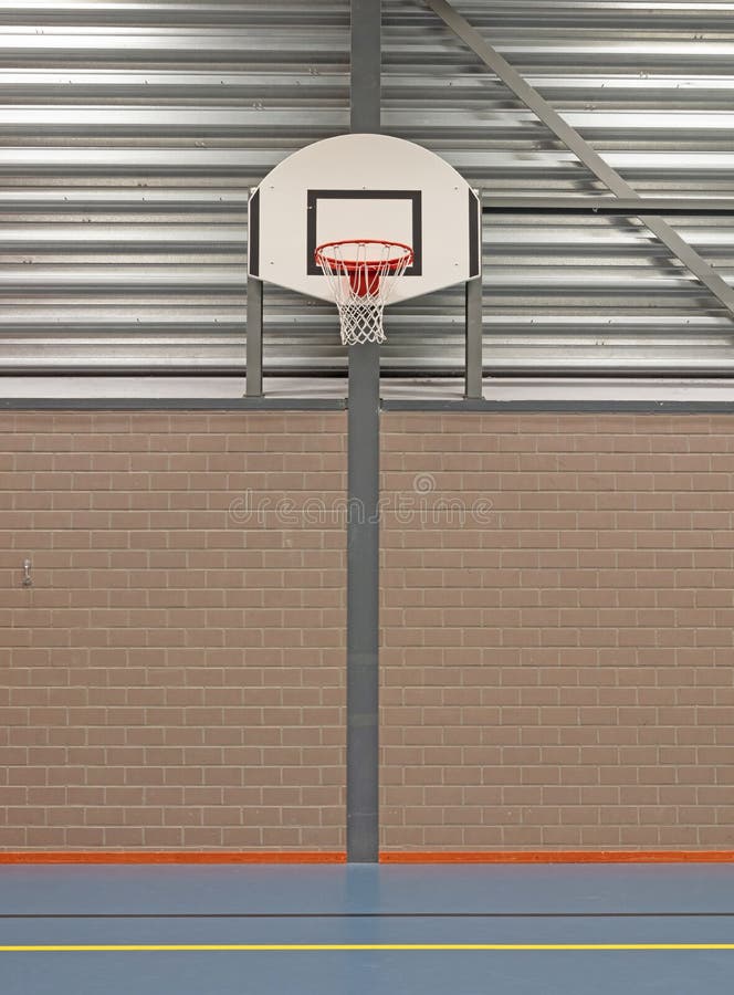 Interior of a Large School Gym Hall Stock Image - Image of school ...