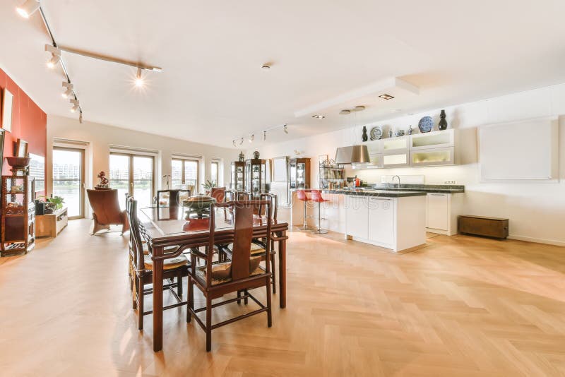 Large studio apartment stock photo. Image of living, home - 1679816