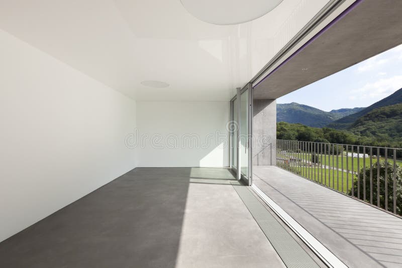 Glass Box Entrance Corridor in the Old Casle Building Stock Image ...