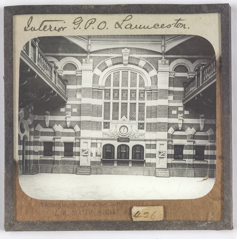 Interior Launceston Post Office - Beattie Tasmanian Series (c1910 ...