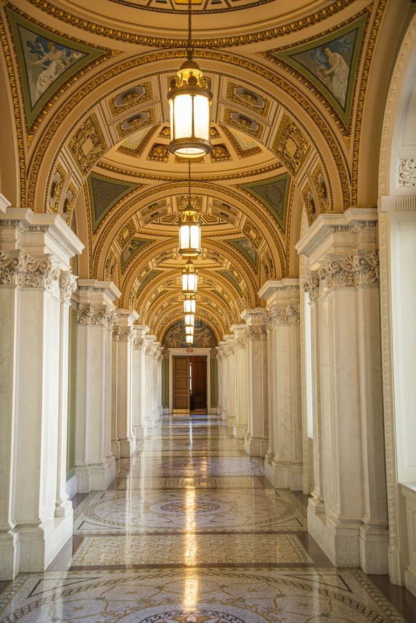 Interior of the Library of Congress Editorial Photo - Image of ...