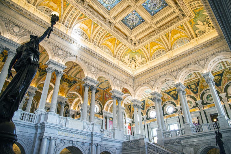 Library of Congress - Front View Editorial Photo - Image of federal ...