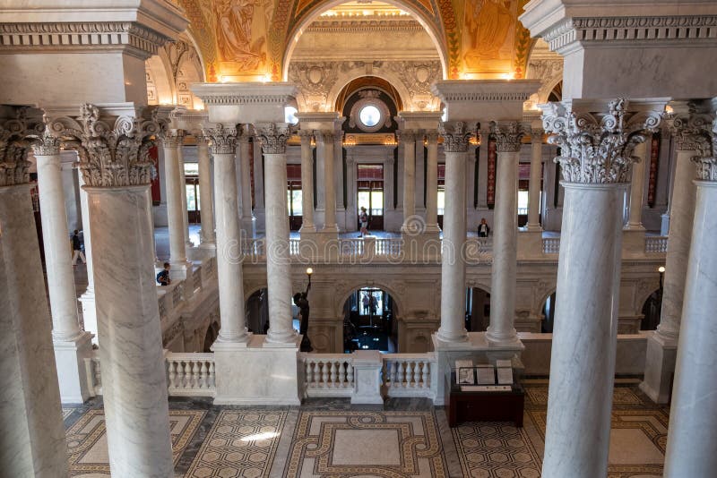 Interior of the Library of Congress in Washington D.C Editorial Image ...
