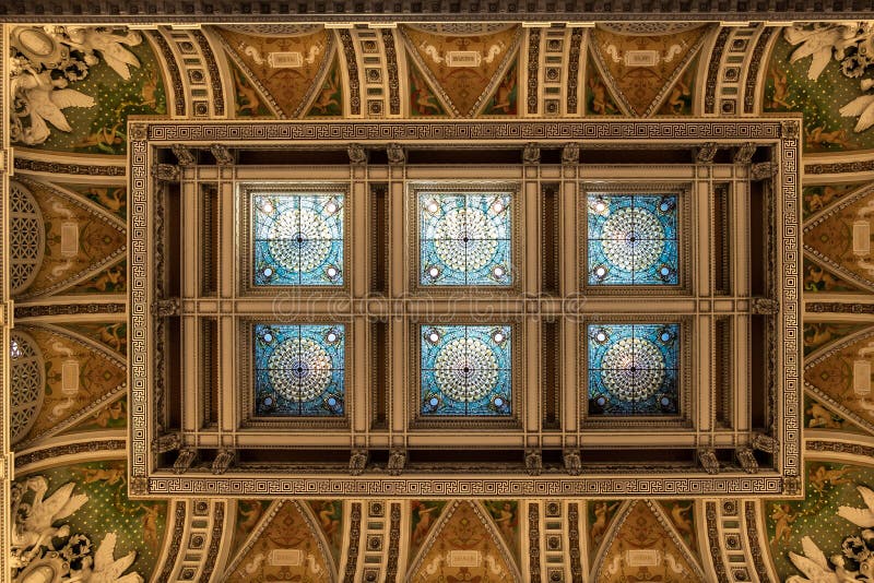 Interior of the Library of Congress in Washington D.C Editorial ...