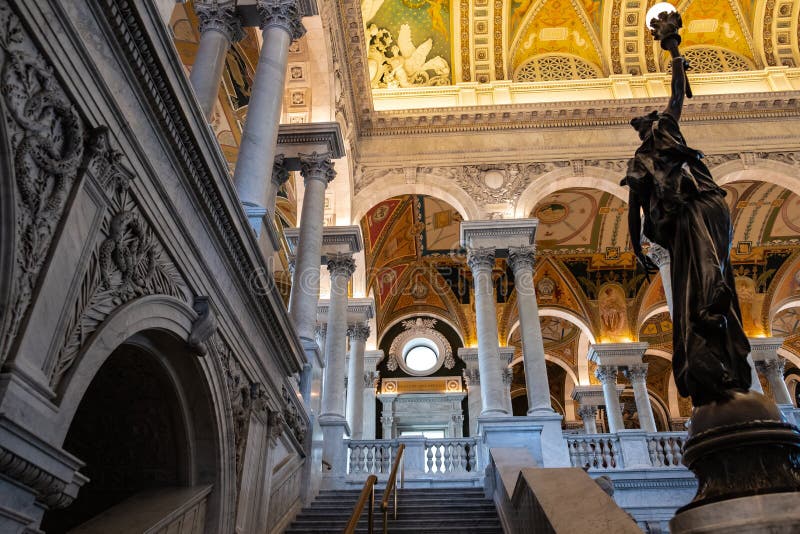Interior of the Library of Congress in Washington D.C Editorial Stock ...
