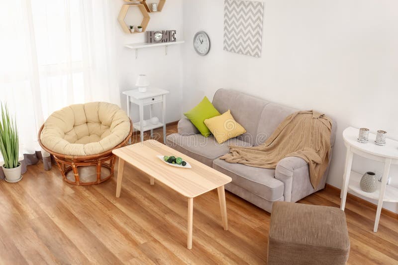 Interior of Living Room, View from CCTV Camera Stock Photo - Image of ...