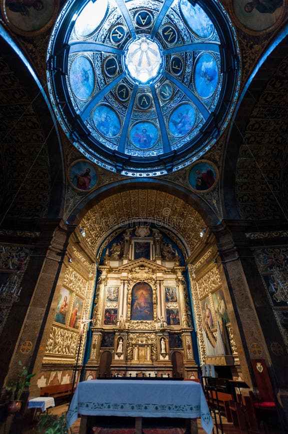 Interior of Lluc Monastery editorial photo. Image of holy - 132968821