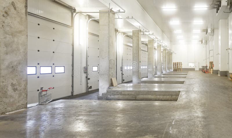Interior Loading Bay stock image. Image of distribution - 58395809