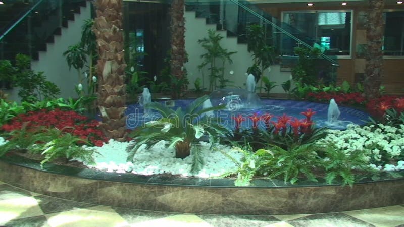 The Interior of the Lobby, Camera in Motion Stock Video - Video of ...