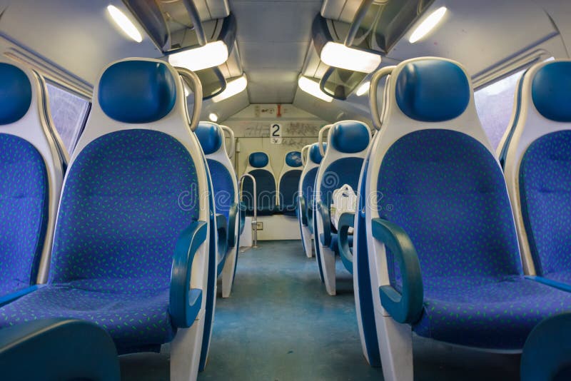 Interior of a local train editorial photo. Image of transportation ...