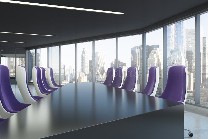 Triangular Table Meeting Room Stock Illustration - Illustration of ...