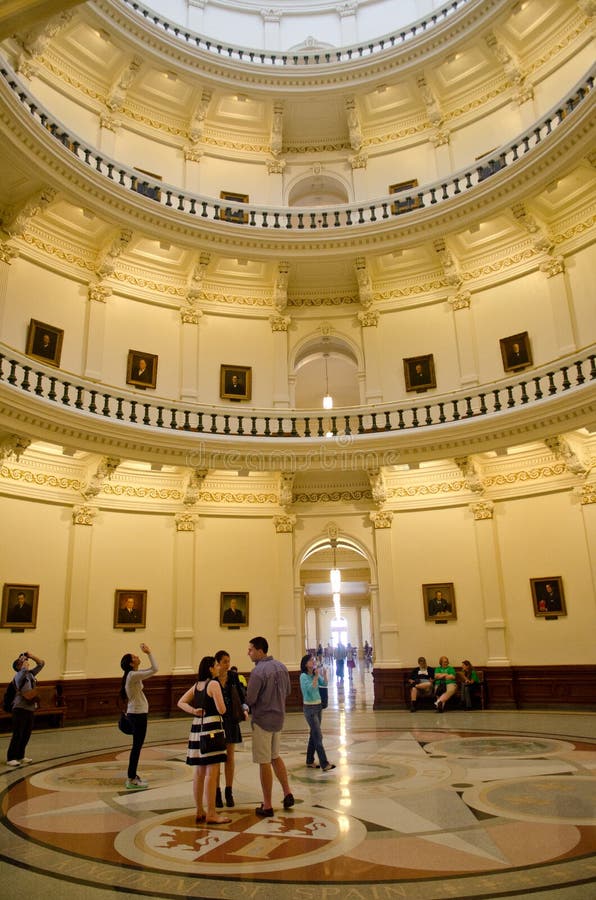 Interior Look Texas State Capitol Dome Stock Photos - Free & Royalty ...