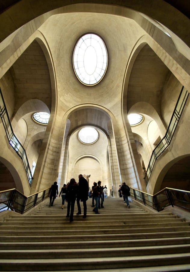 People Are Inside (visiting) The Louvre Museum. Paris. Editorial Image ...