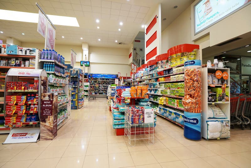Interior of a Low-price Hyperpermarket Voli Editorial Stock Image ...