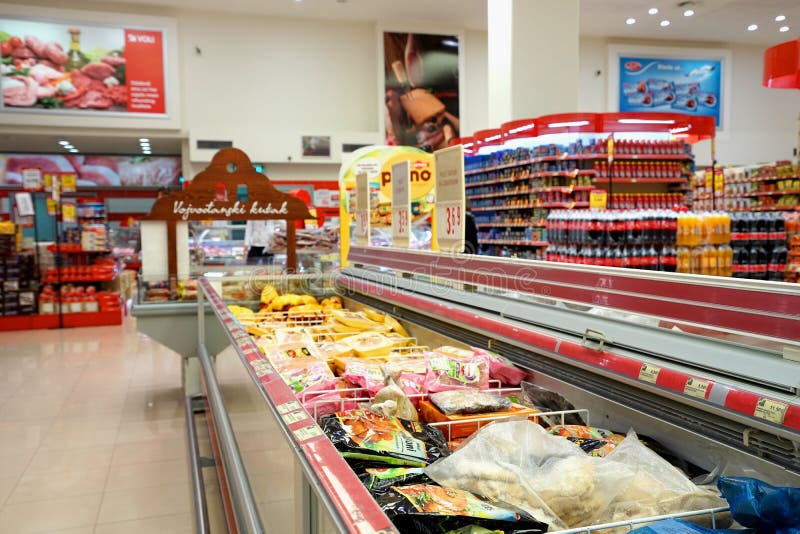 Interior of a Low-price Hyperpermarket Voli Editorial Stock Photo ...