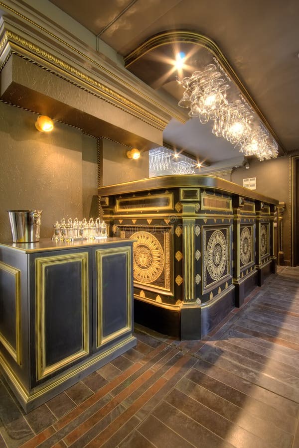 Interior Lujoso Del Restaurante Imagen de archivo - Imagen de lujoso ...